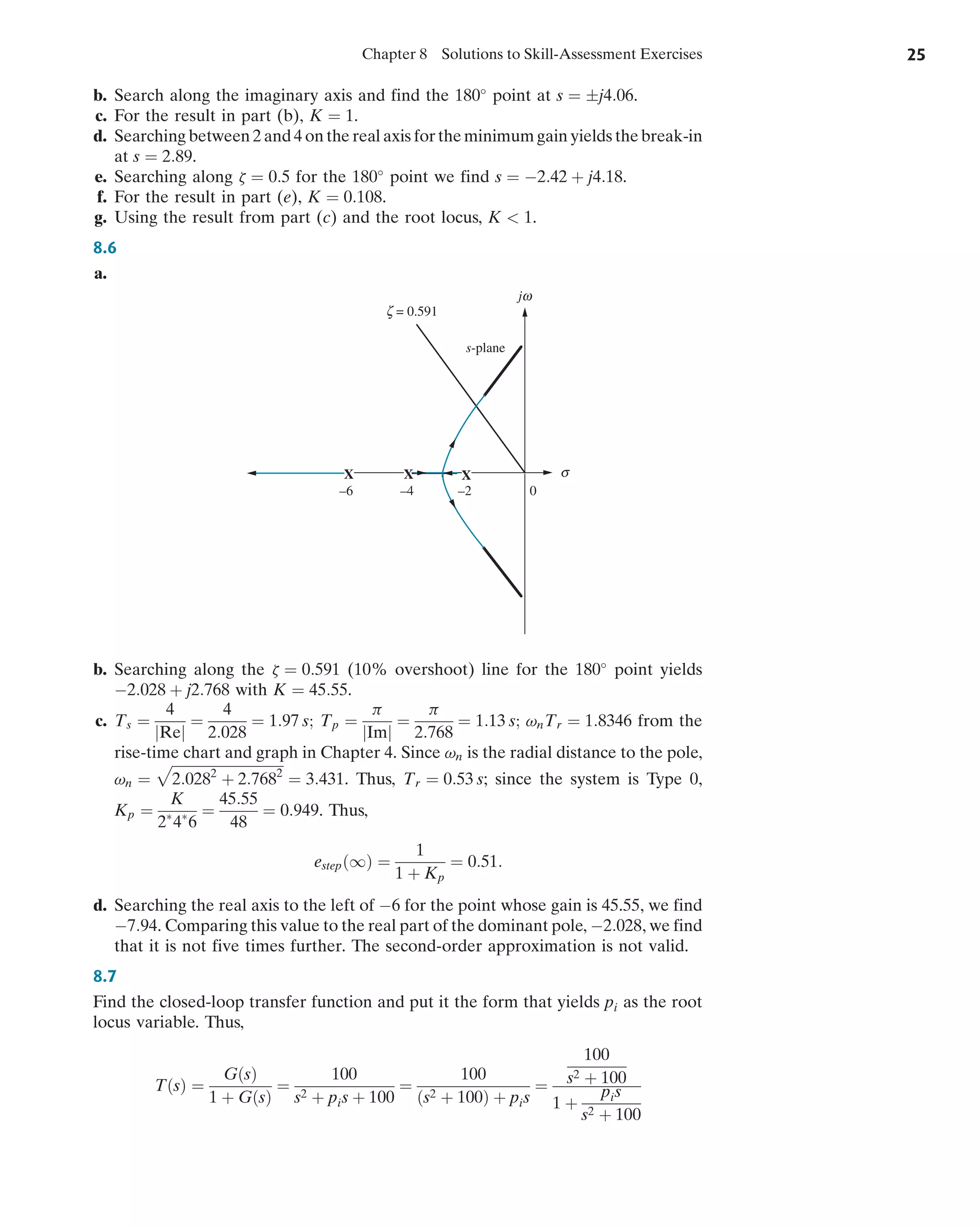 Solution of skill Assessment Control Systems Engineering By Norman S ...