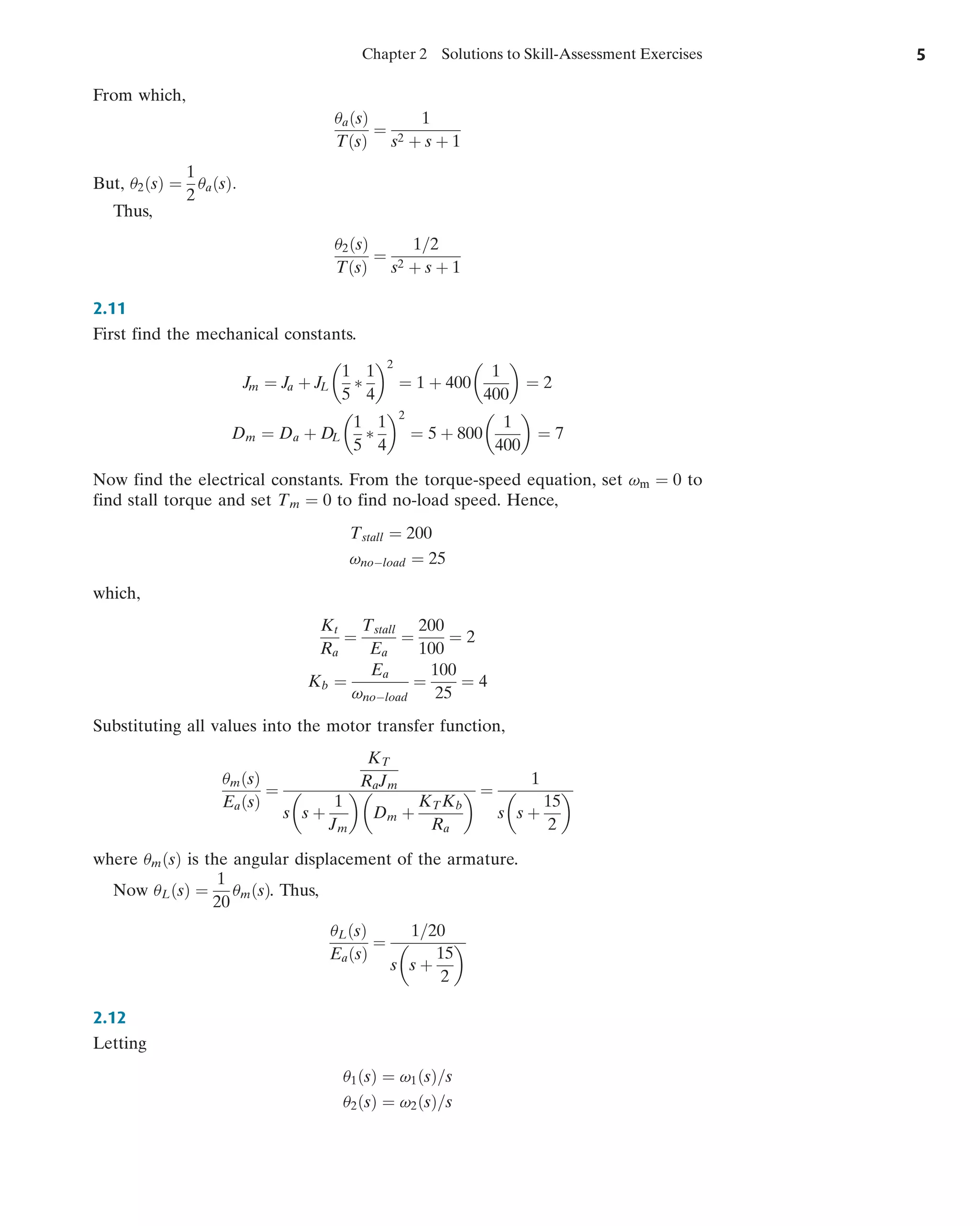 Solution of skill Assessment Control Systems Engineering By Norman S ...