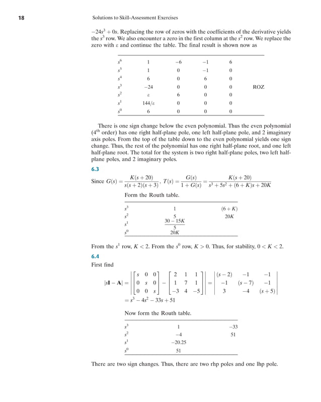 Solution of skill Assessment Control Systems Engineering By Norman S ...