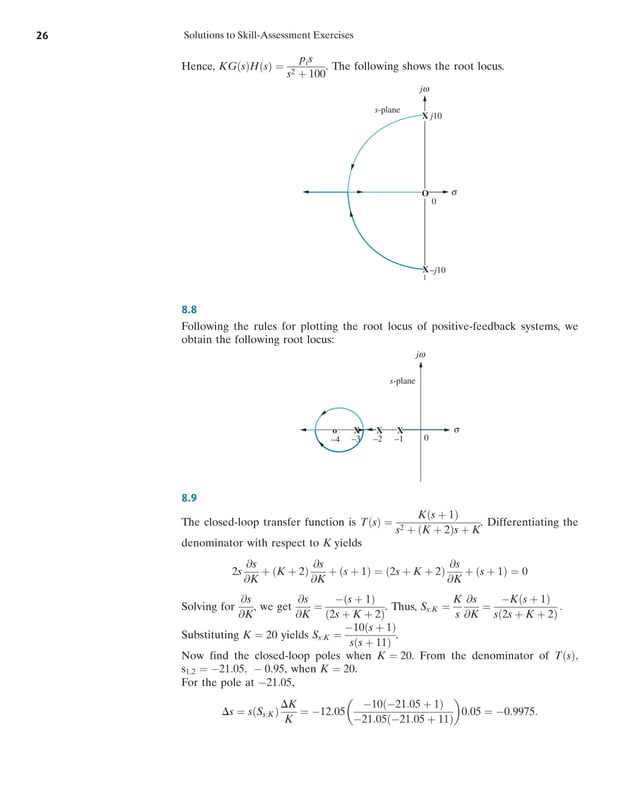 Solution of skill Assessment Control Systems Engineering By Norman S ...