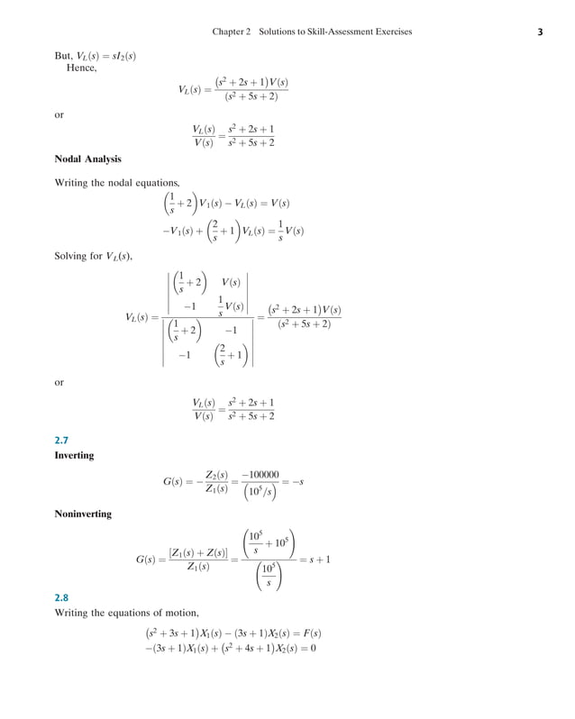 Solution of skill Assessment Control Systems Engineering By Norman S ...