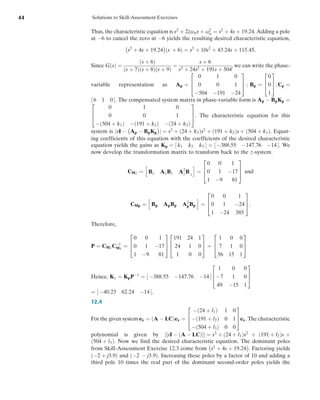Solution of skill Assessment Control Systems Engineering By Norman S ...