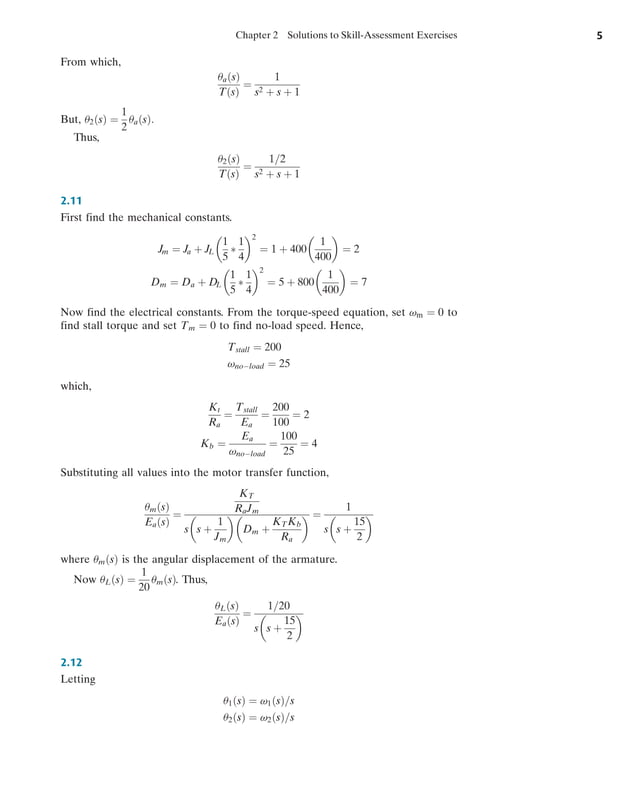 Solution of skill Assessment Control Systems Engineering By Norman S ...