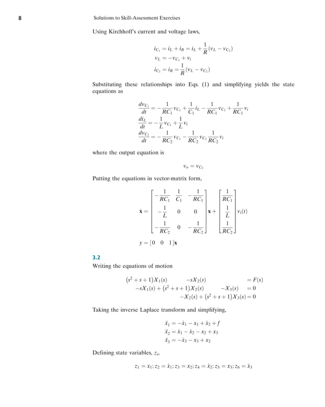Solution of skill Assessment Control Systems Engineering By Norman S ...