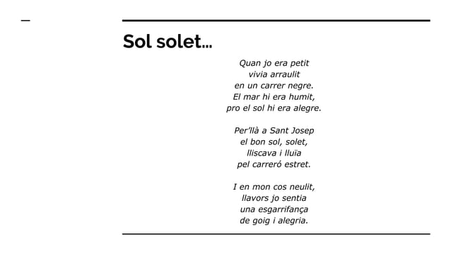 Sol solet | PPT