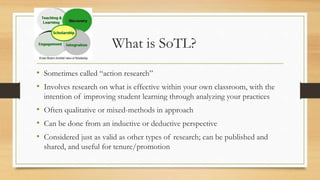 Scholarship of Teaching and Learning | PPTX