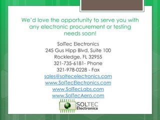 SolTec Capabilities | PDF