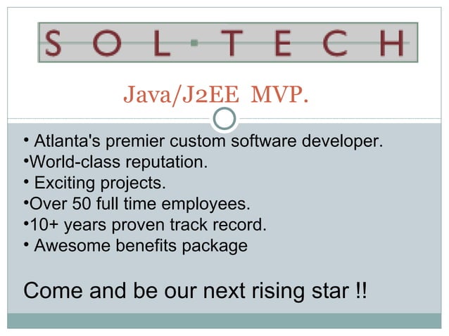 Java J2ee Developer (7140) | PPT