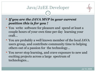 Java J2ee Developer (7140) | PPT