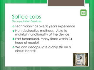 SolTec Capabilities | PPT