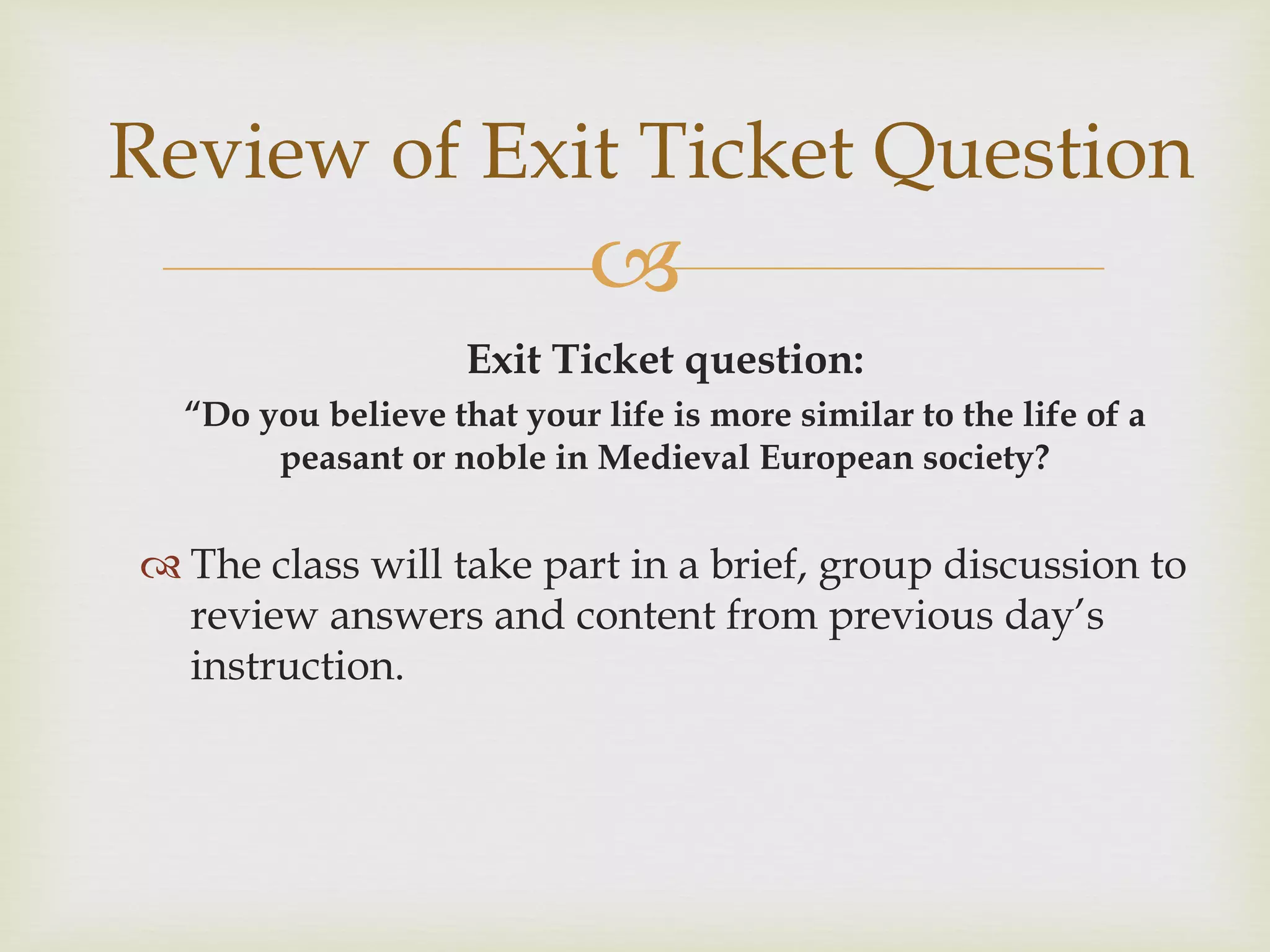 Feudalism & Manorialism, Lesson 2, Day 2 | PDF