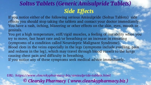 Soltus Tablets (Generic Amisulpride Tablets) | PDF