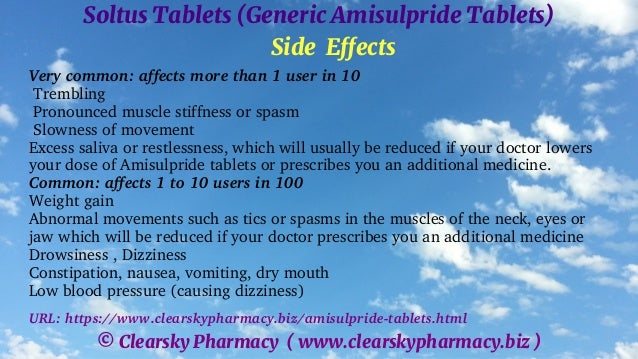 Soltus Tablets (Generic Amisulpride Tablets) | PDF