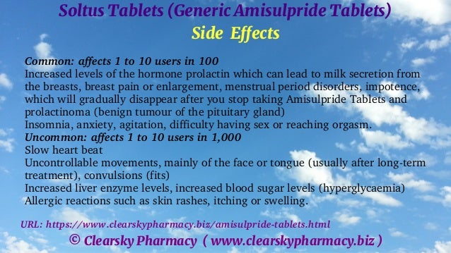 Soltus Tablets (Generic Amisulpride Tablets) | PDF
