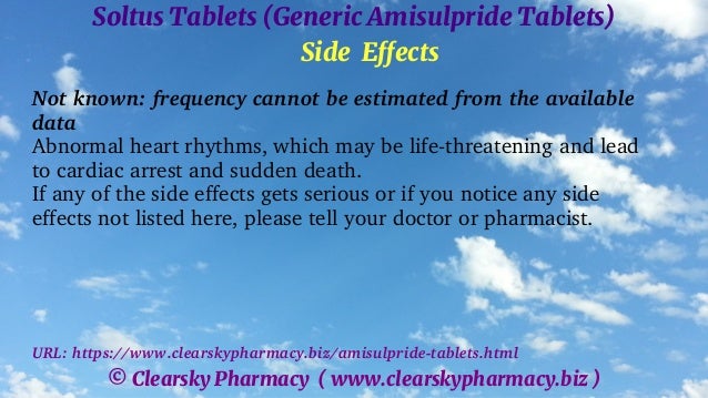 Soltus Tablets (Generic Amisulpride Tablets) | PDF