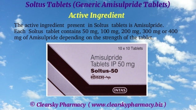 Soltus Tablets (Generic Amisulpride Tablets) | PDF