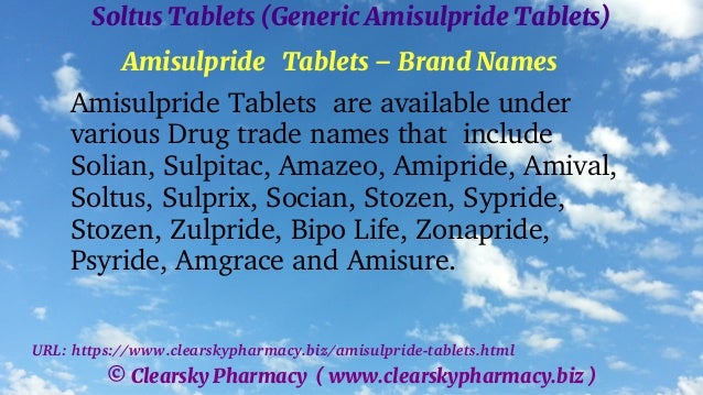 Soltus Tablets (Generic Amisulpride Tablets) | PDF