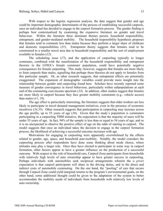 The Driving Factors Behind Successful Carpool Formation and Use | PDF