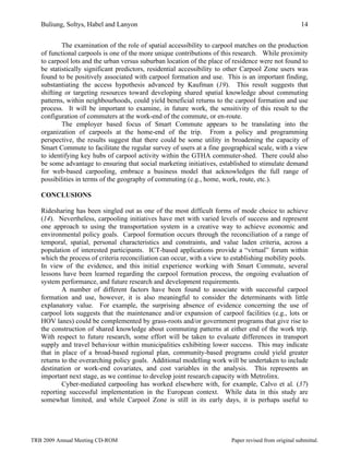 The Driving Factors Behind Successful Carpool Formation and Use | PDF