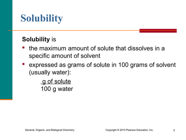 Solubility | PPT