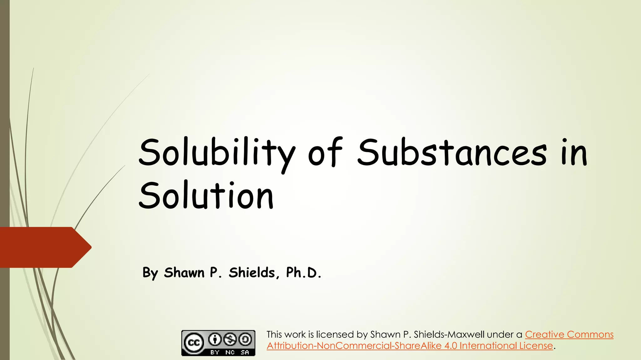 Solubility | PPT