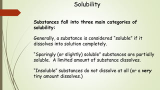 Solubility | PPTX