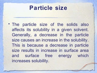 Solubility | PPT