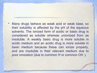 Solubility-----(Pharmaceutics) | PPT