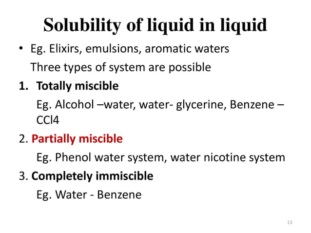 Solubility of Drugs (PHYSICAL PHARMACEUTICS-I) | PDF