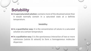 Solubility | PPTX