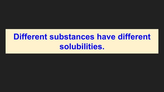 Solubility.pptx | Chemistry | Science