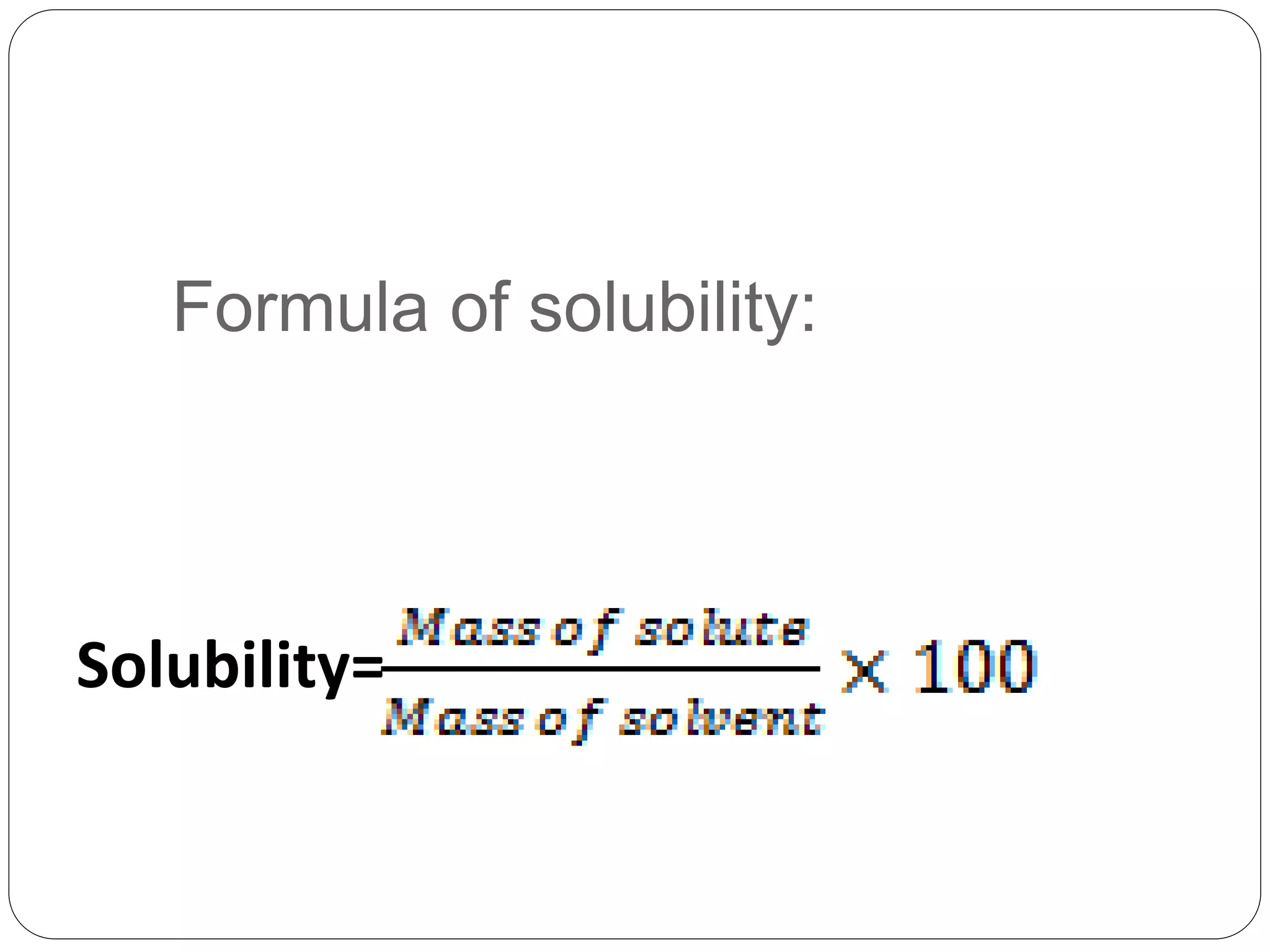 Solubility.pptx | Chemistry | Science