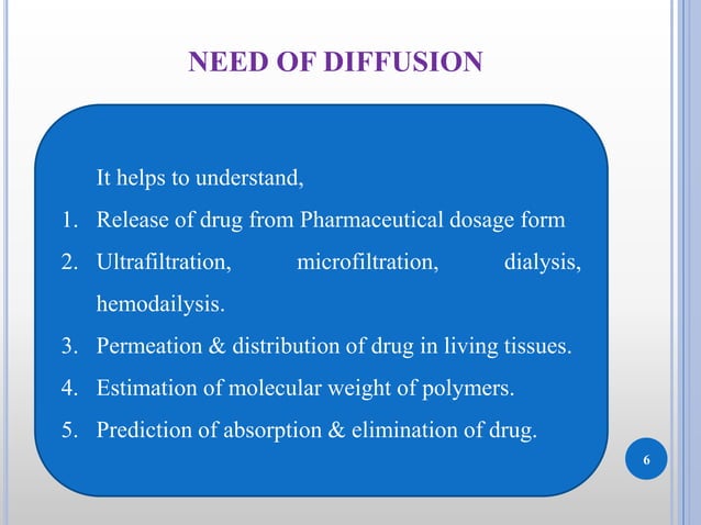 Solubility 4 diffusion principles in biological systems. Diffusion Flux ...