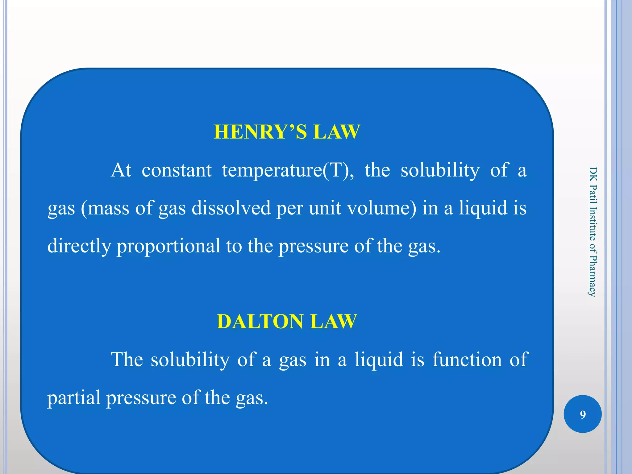 Solubility 5 Solubility of gas in liquid & Henry’s Law | PPT