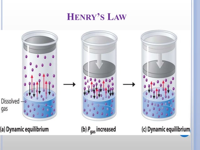 Solubility 5 Solubility of gas in liquid & Henry’s Law