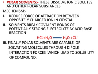 Solubility.seminar | PPTX