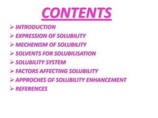 Solubility.seminar | PPTX