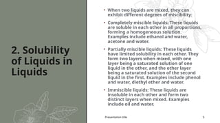 SOLUBILITY in pharmacy students engineering | PPT