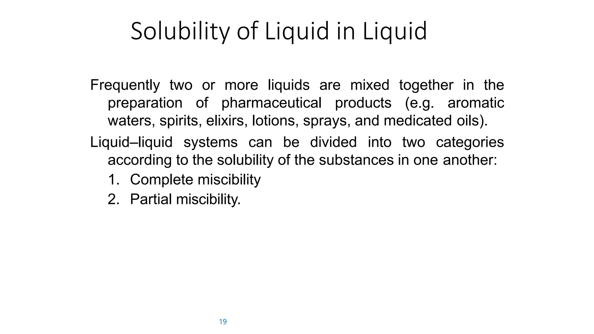 Solubility and Distribution | PDF