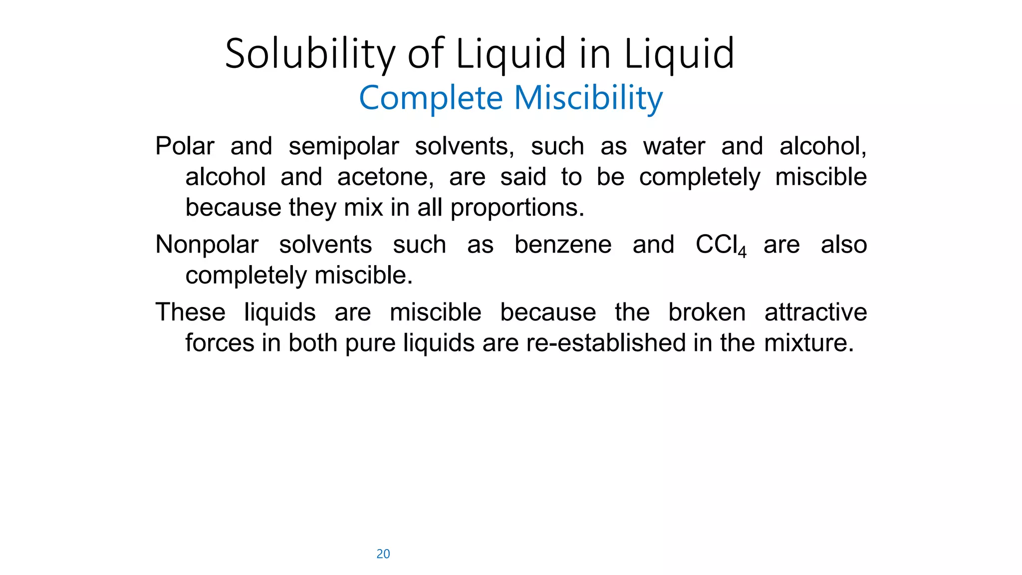 Solubility and Distribution | PDF