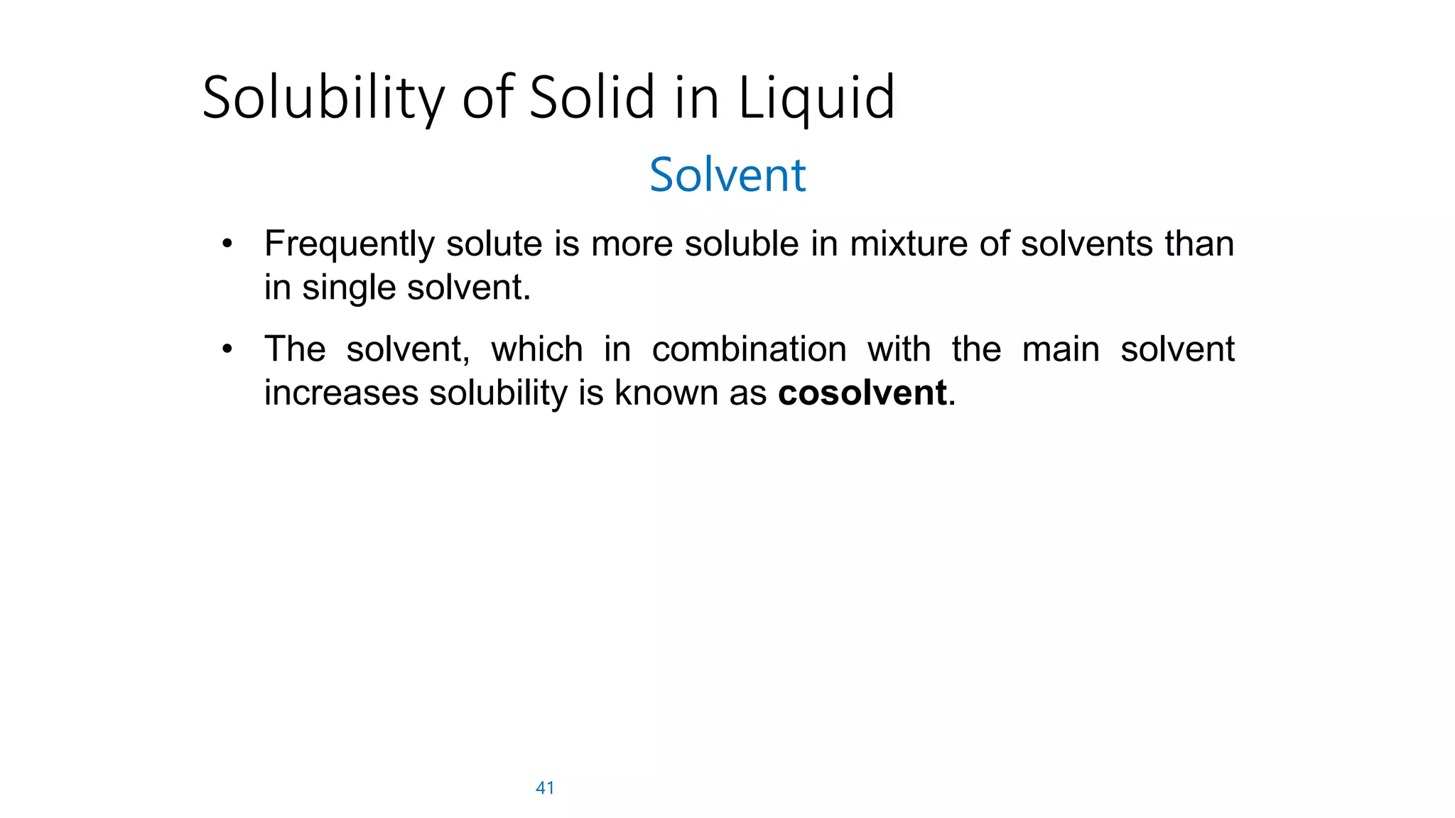 Solubility and Distribution | PDF