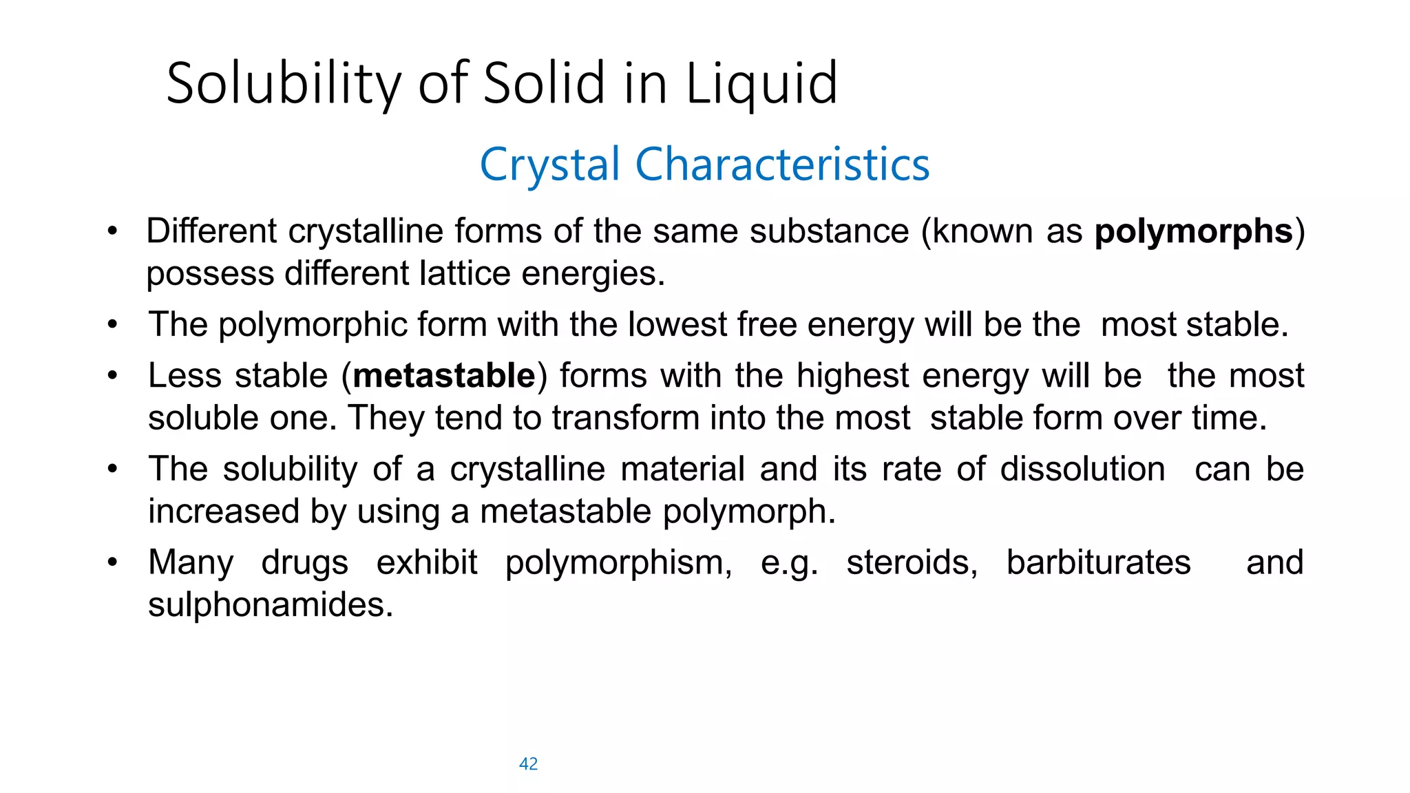 Solubility and Distribution | PDF