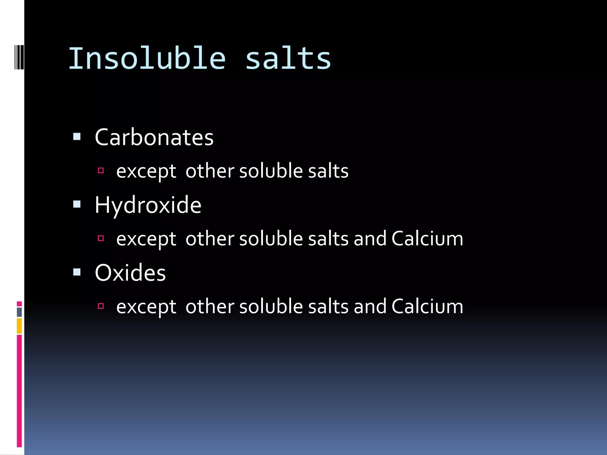 Solubility And Equations | PPT