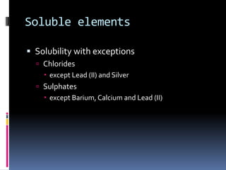 Solubility And Equations | PPT