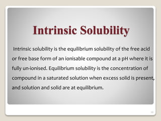 Solubility and its determination | PPTX