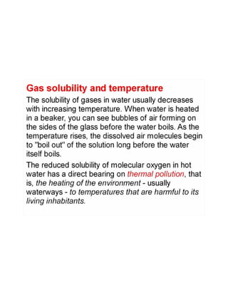 Solubility and its factors | PDF