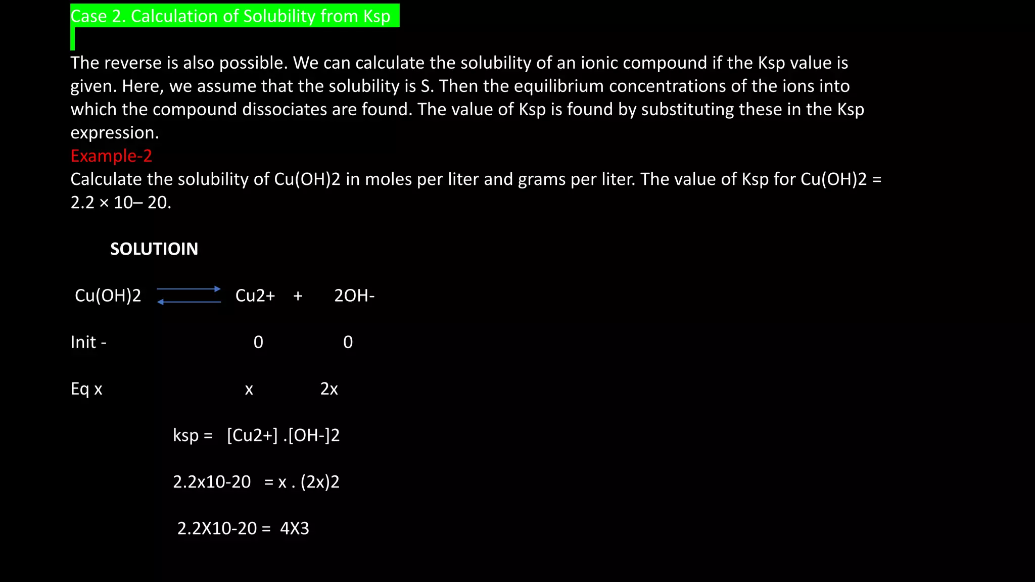 Solubility and solubility product | PPTX