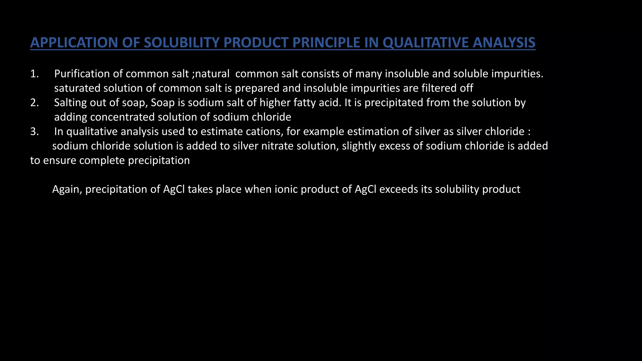 Solubility and solubility product | PPTX