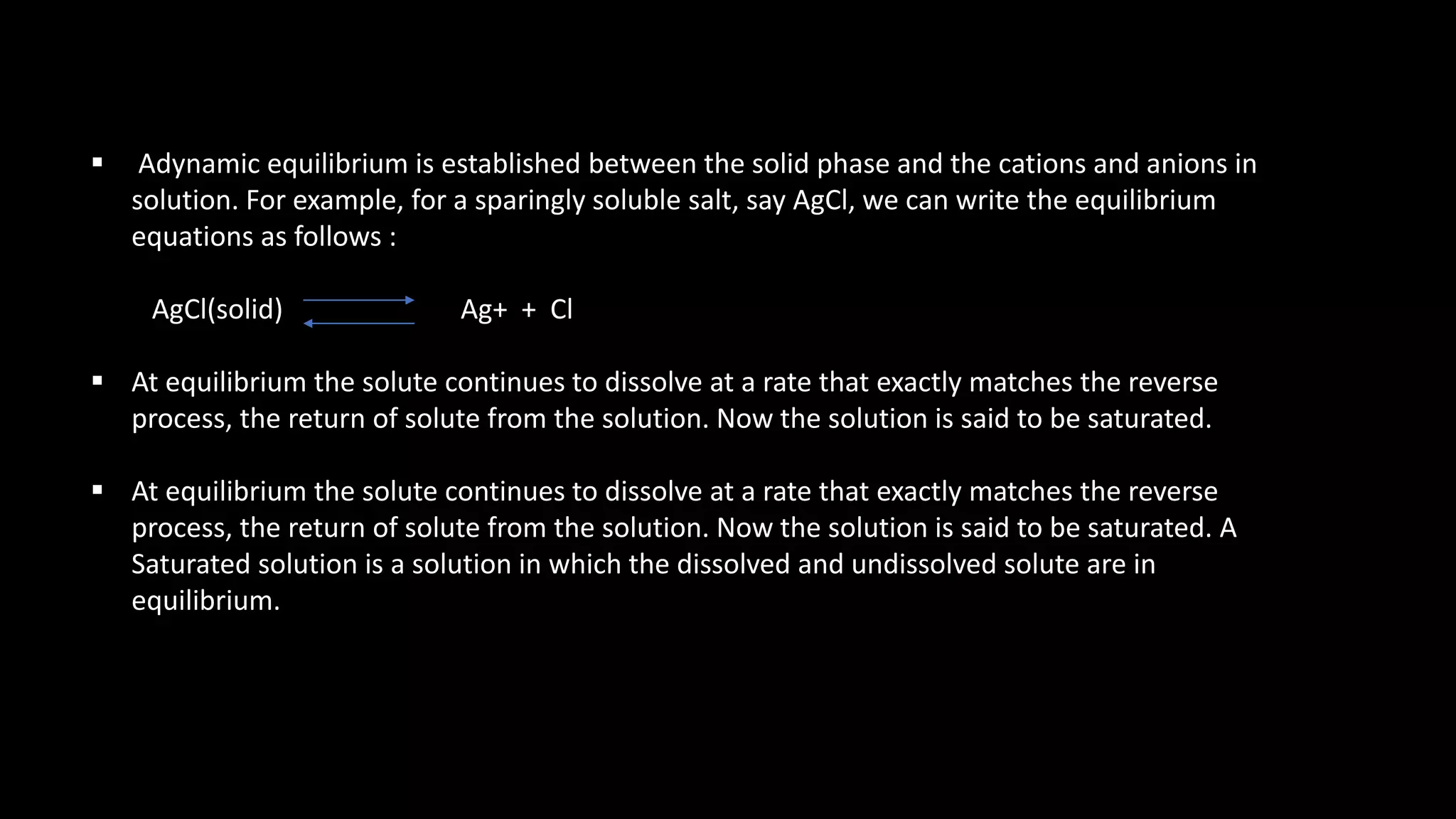 Solubility and solubility product | PPTX