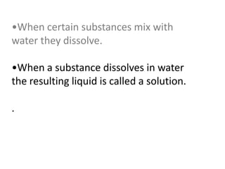 Solubility (a physical property) (Teach) | PPTX